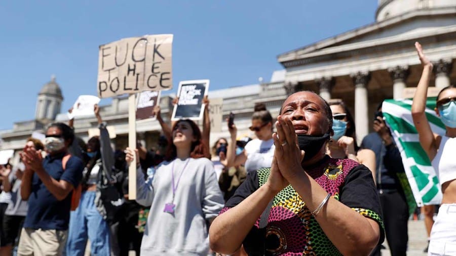 Protestas por muerte de George Loyd llegan a Londres - Proyecto Puente