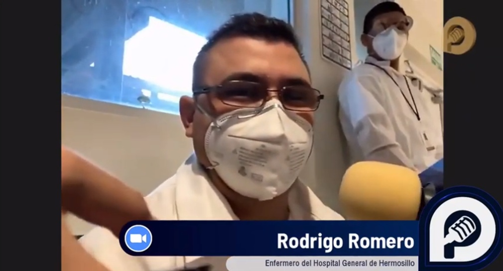 Rodrigo Romero el primer enfermero en recibir la vacuna en Hermosillo ...