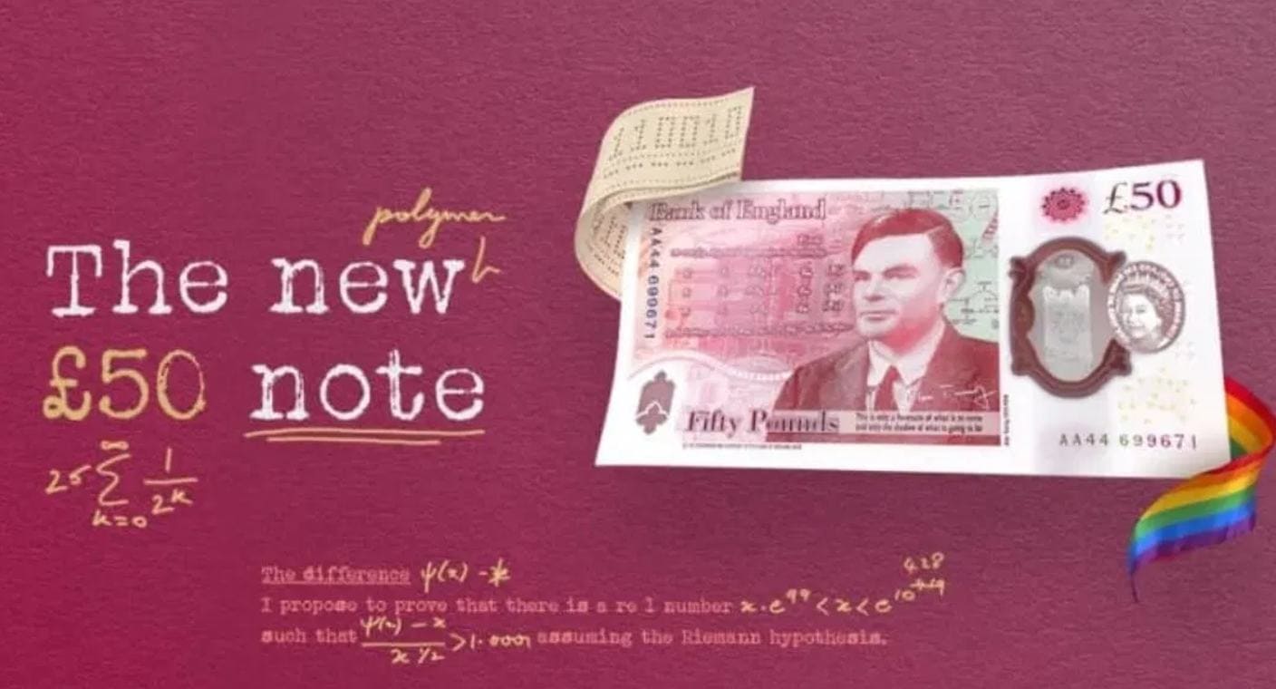 Alan Turing es la nueva cara del billete de 50 libras de Reino Unido ...