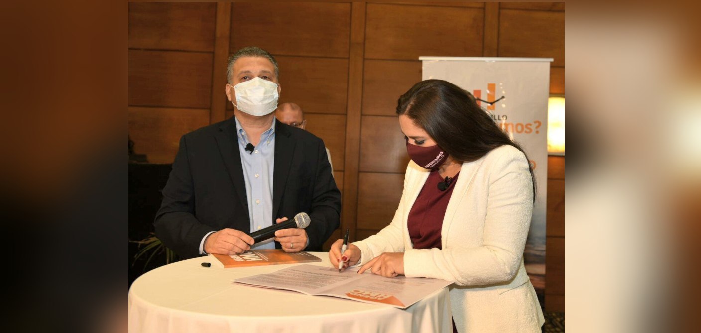 Firman candidata Célida López y Hermosillo ¿Cómo Vamos? agenda HMO; se ...
