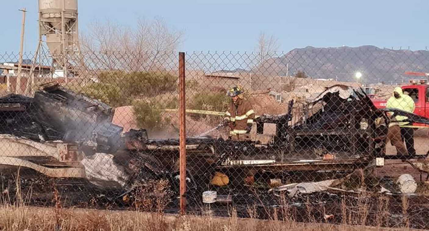 Muere hombre en incendio de casa rodante en Cananea - Proyecto Puente