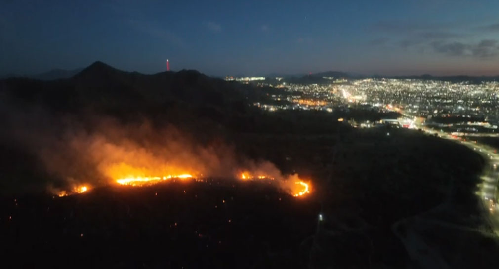 Se registra incendio en Cerro del Bachoco en Hermosillo, Bomberos ...