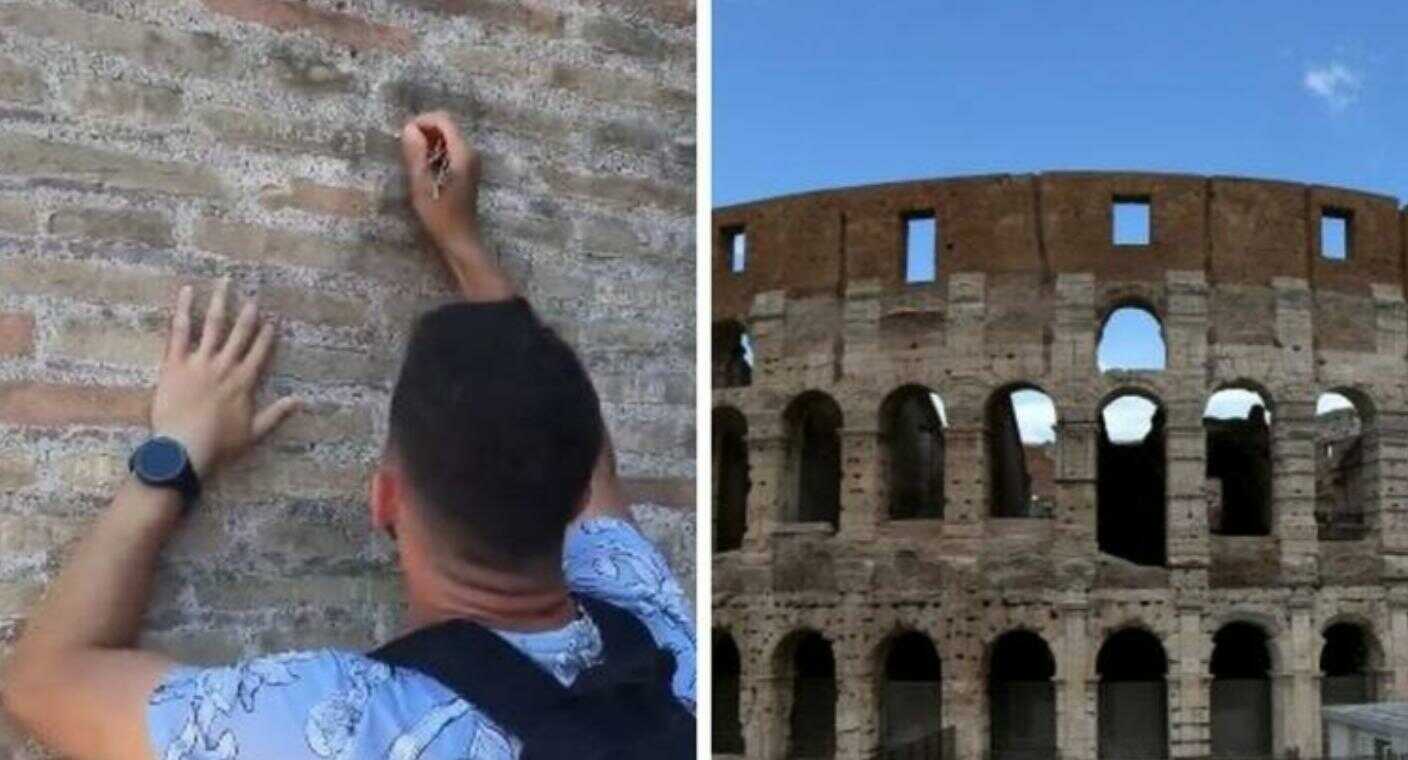“No sabía que era tan antiguo”, turista que rayó el Coliseo pide ...