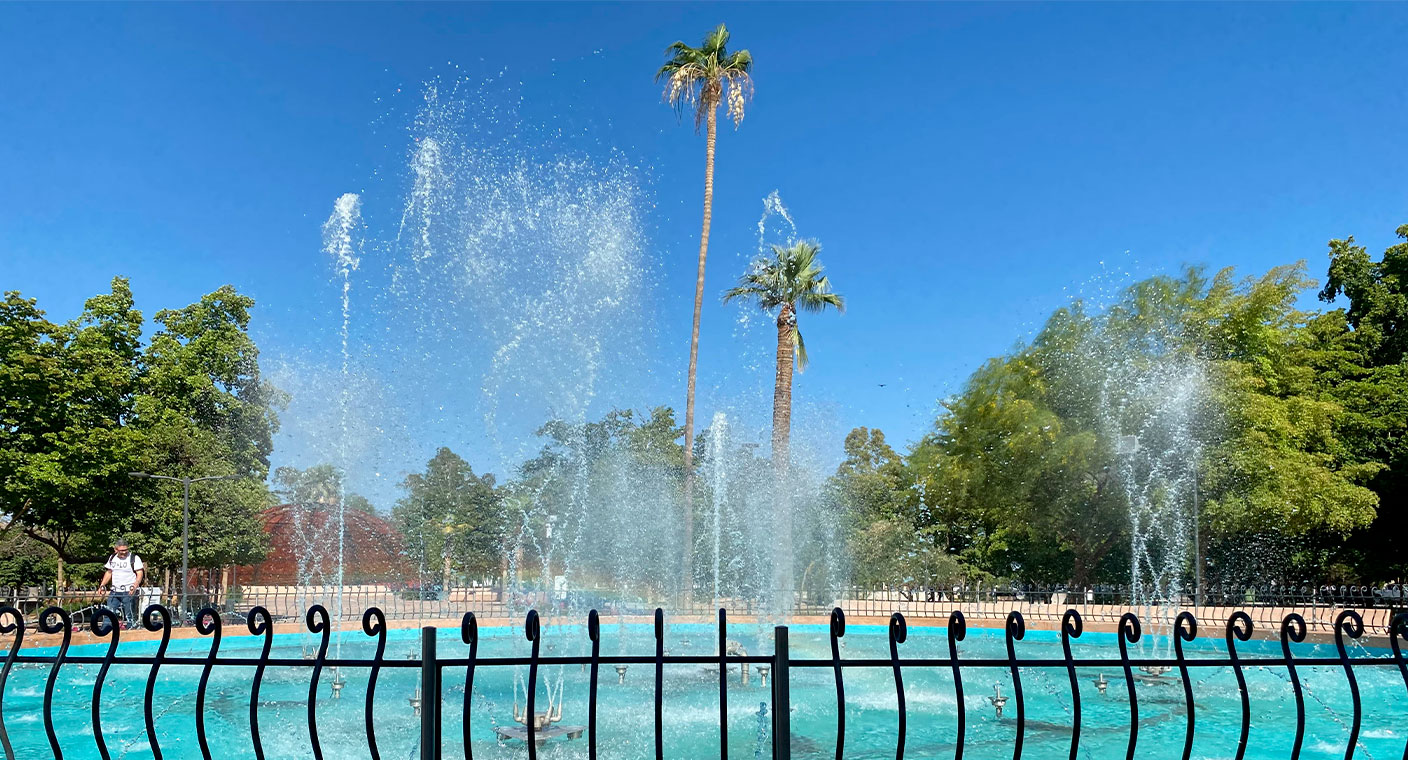 ¡No te metas a la fuente danzante del Parque Madero! Autoridades ...