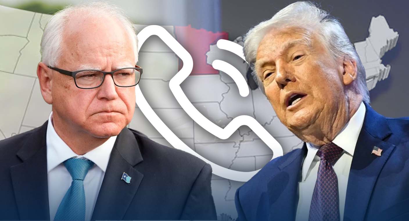 El giro inesperado: Trump y Walz hablan de cooperación tras la crisis ...