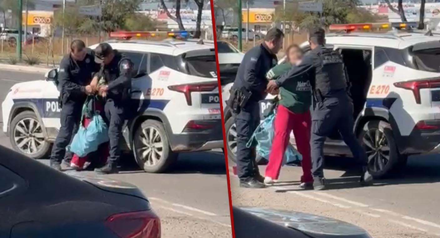 Captan en VIDEO detención de mujer sobre la vía pública en Hermosillo ...